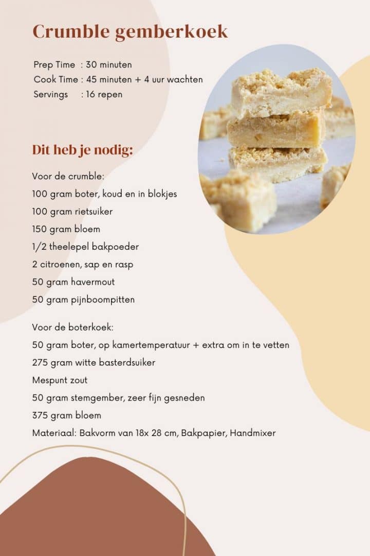 Crumble gemberkoek - Foodaholic.nl