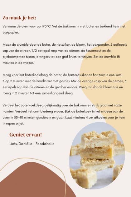 Crumble gemberkoek - Foodaholic.nl