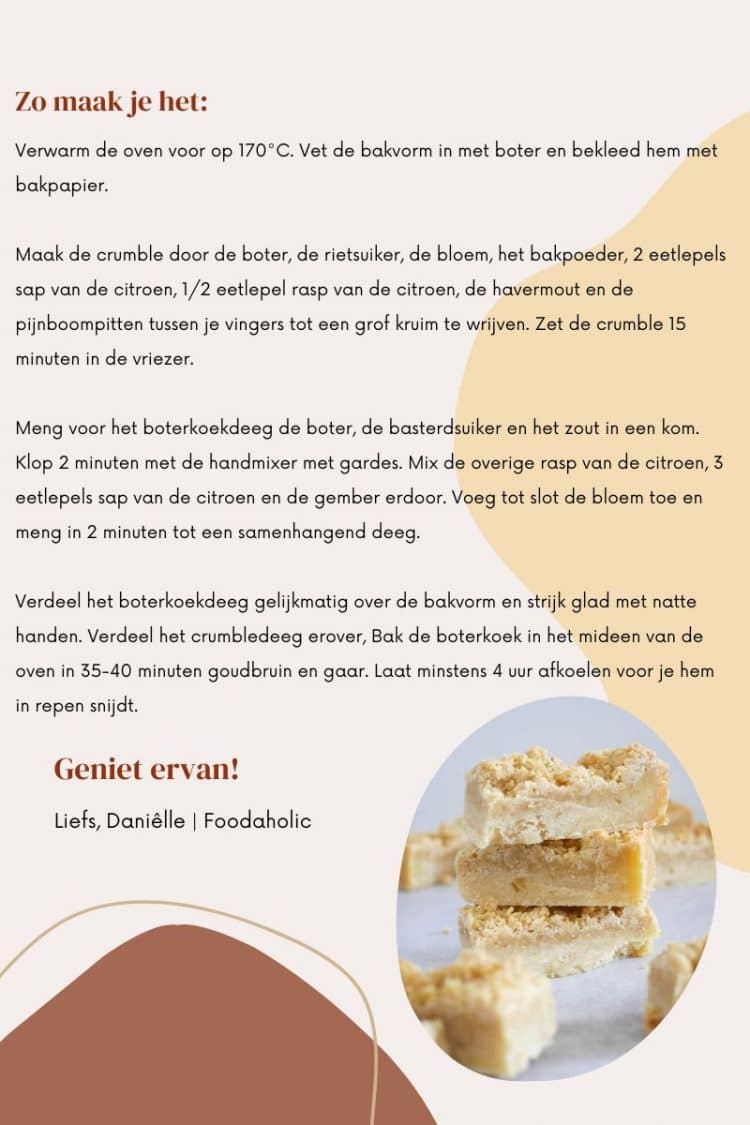 Crumble gemberkoek - Foodaholic.nl