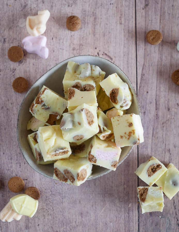 Witte chocolade Sinterklaas fudge - Foodaholic.nl